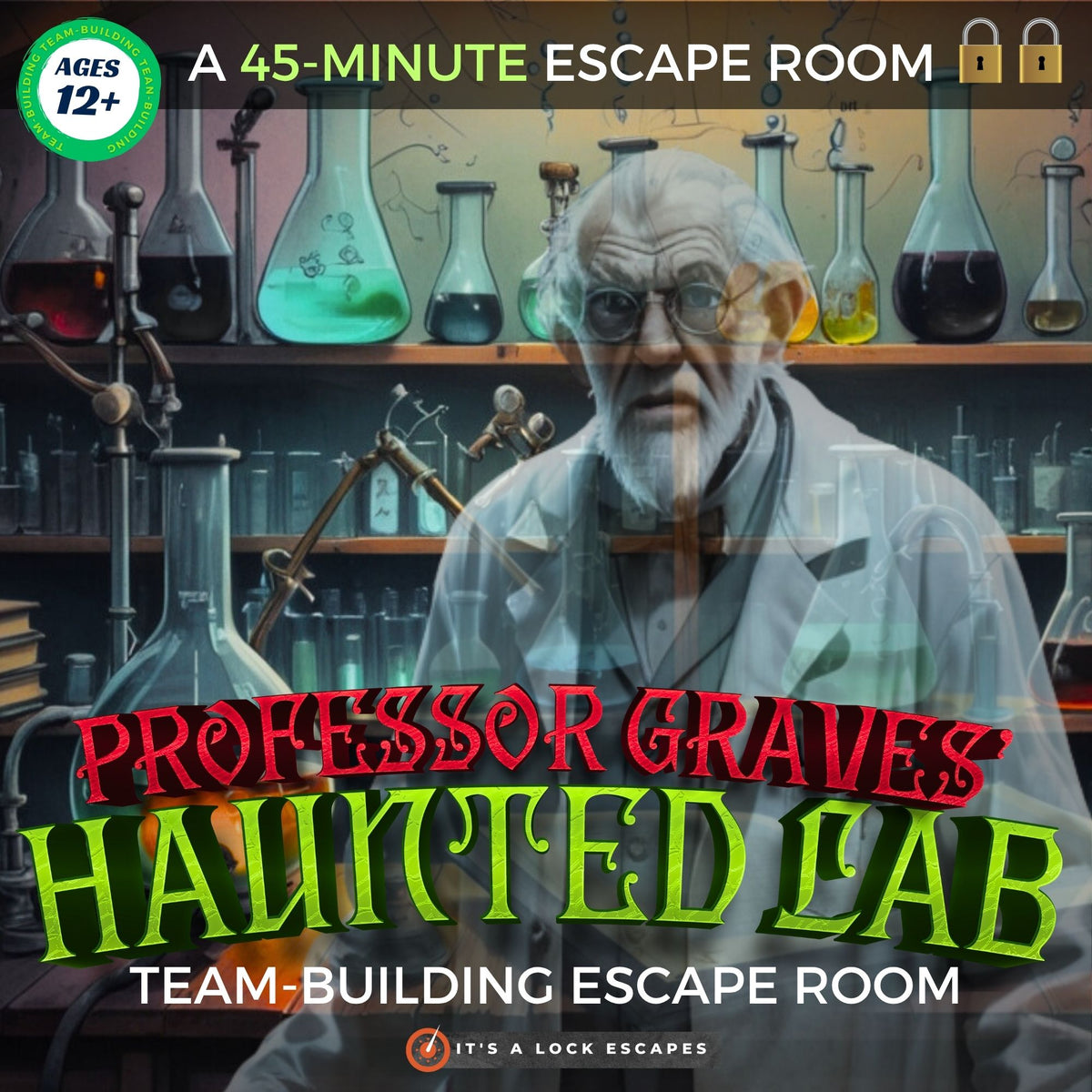 Professor Graves' Haunted Lab Virtual Escape Room - 5-Locks – It's a ...