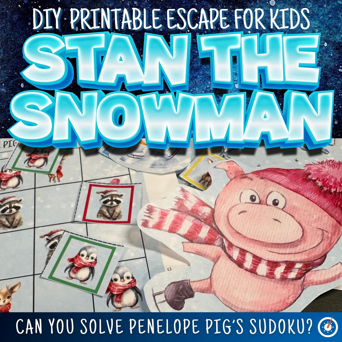 Stan the Snowman Wintertime Printable Escape for Kids, Christmas Escap ...