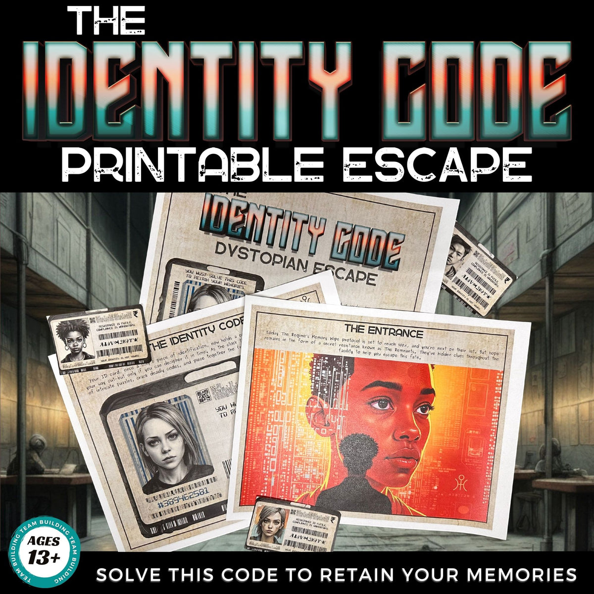 The Identity Code Printable Escape Room, Dystopian Themed Escape – It's ...