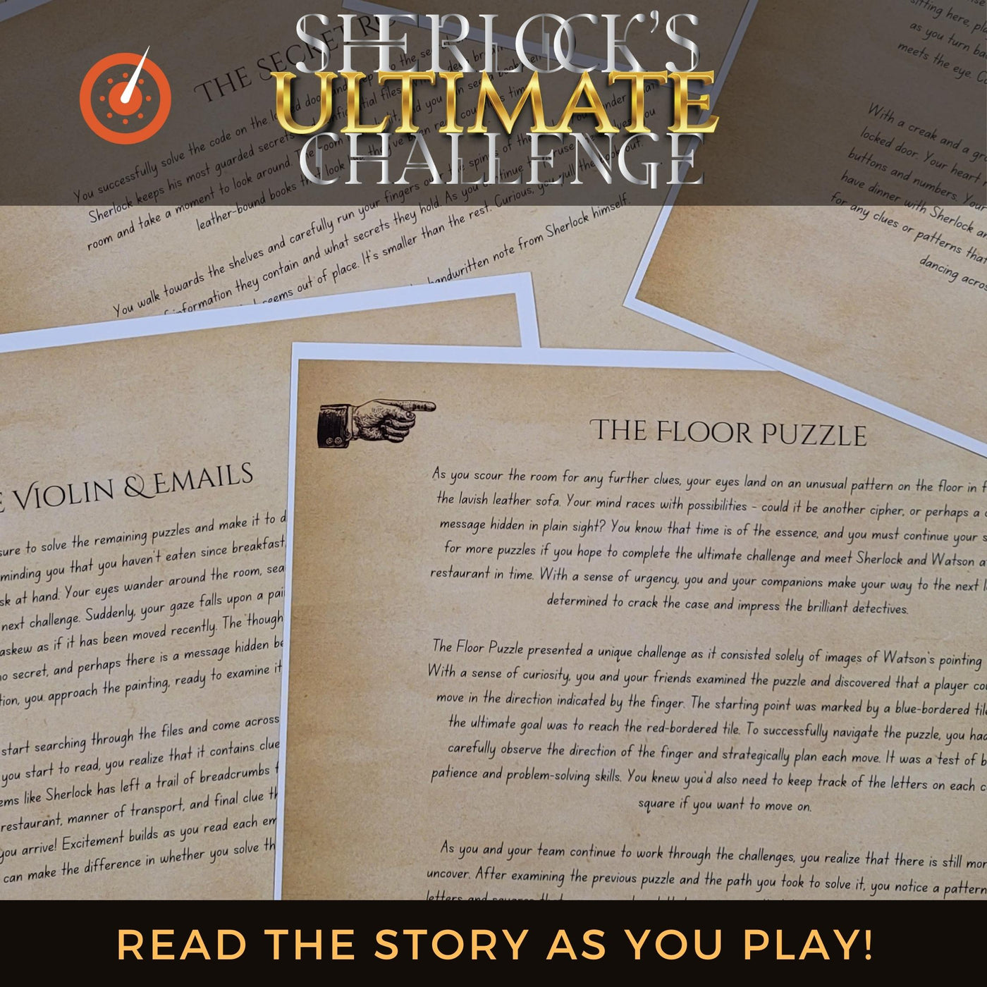 Sherlock's Ultimate Challenge Printable Escape Room, Printable Murder ...