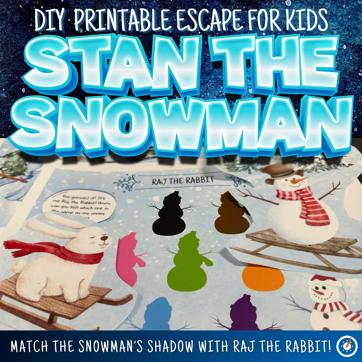 Stan the Snowman Wintertime Printable Escape for Kids, Christmas Escap ...