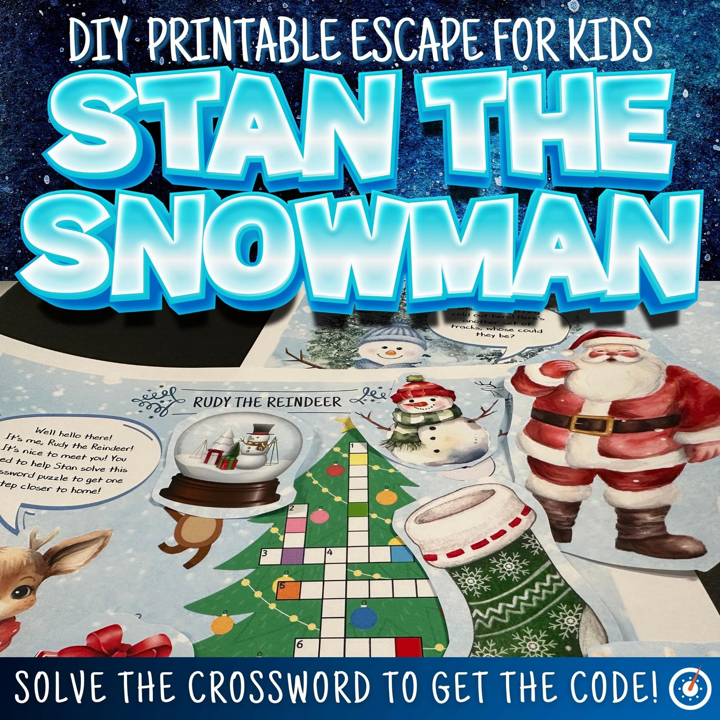 Stan the Snowman Wintertime Printable Escape for Kids, Christmas Escap ...