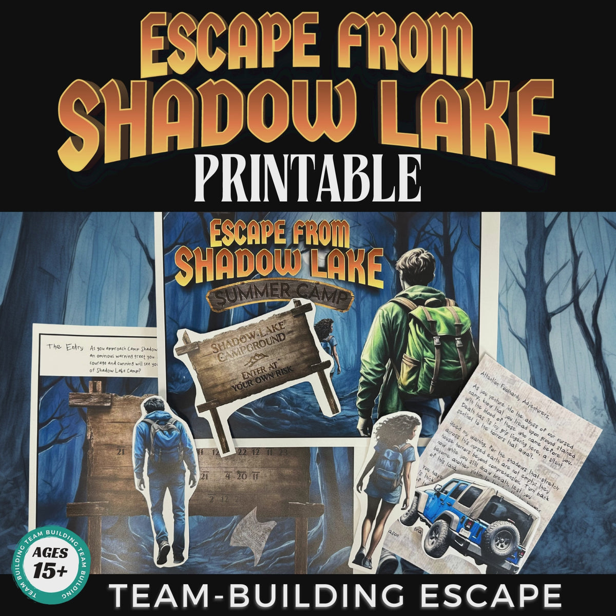 DIY Printable Escape Shadow Lake Camp, Team-building escape – It's a ...