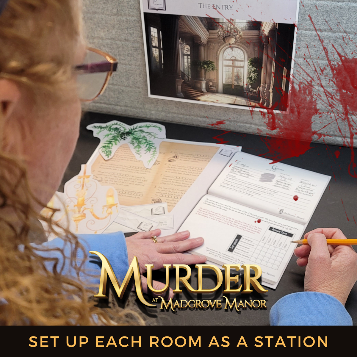 Murder at Madgrove Manor Printable Murder Mystery Escape Room, New Yea ...